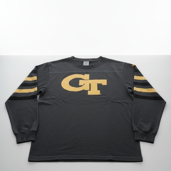 Pro Edge | Shirts | Pro Edge Gray And Gold Long Sleeve Tee | Poshmark